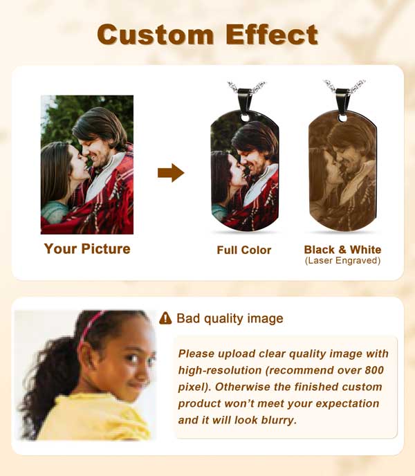 Heart Personalized Necklaces with Pictures - FanerySue – Fanery Sue