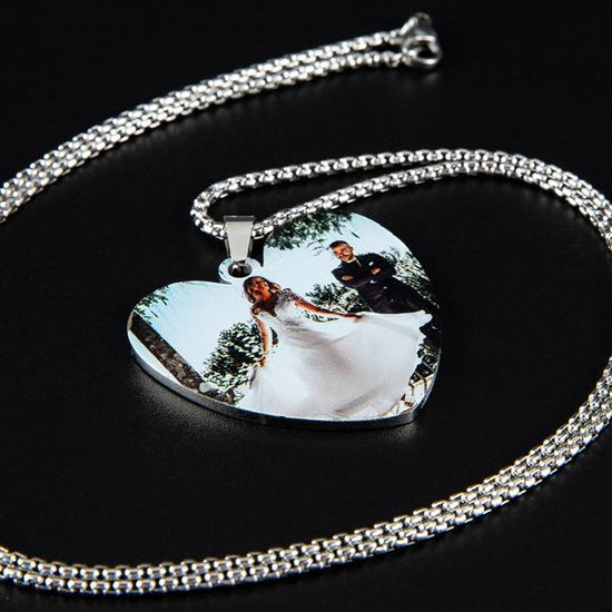 Heart Personalized Necklaces with Pictures - FanerySue – Fanery Sue