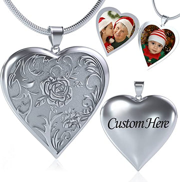 Memorial Jewelry for Ashes | Picture Locket Necklace - FanerySue ...